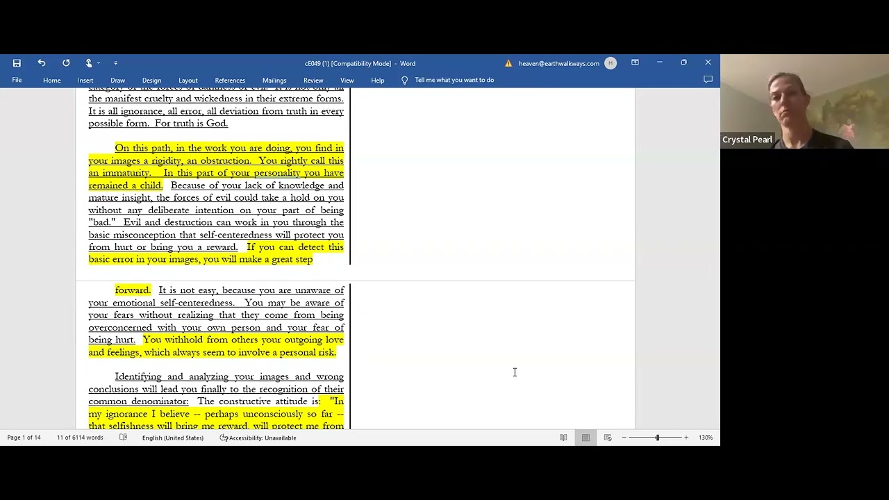 Pathwork Lecture 49 Obstacles on the Path: Old Stuff, Wrong Guilt and Who Me? - YouTube