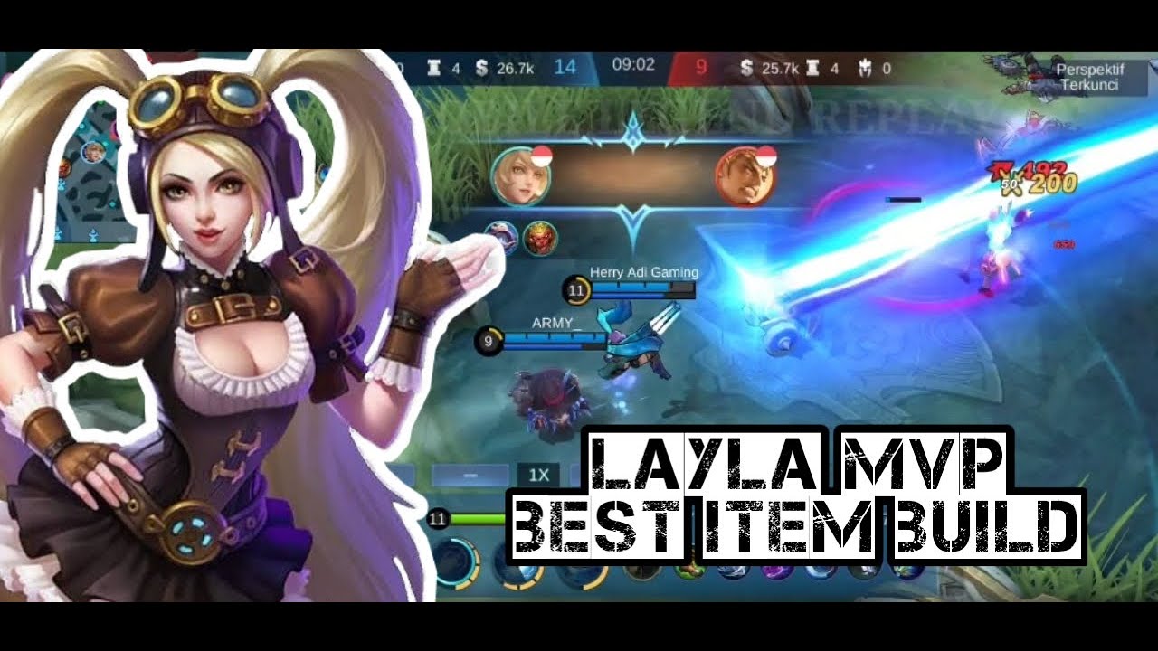 Layla Gameplay MVP MLBB | Best Item Build And Hight Damage - YouTube