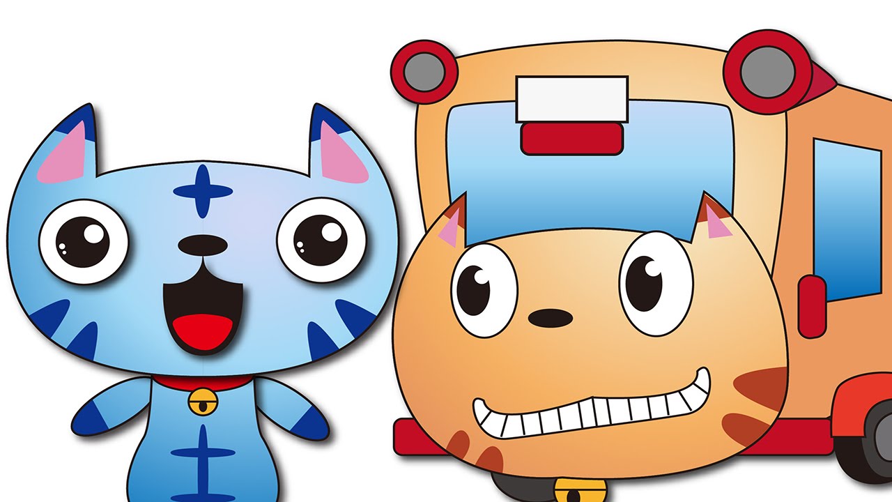 Wheels On The Bus Little Kittens HD | Children Nursery Rhyme | Kids ...