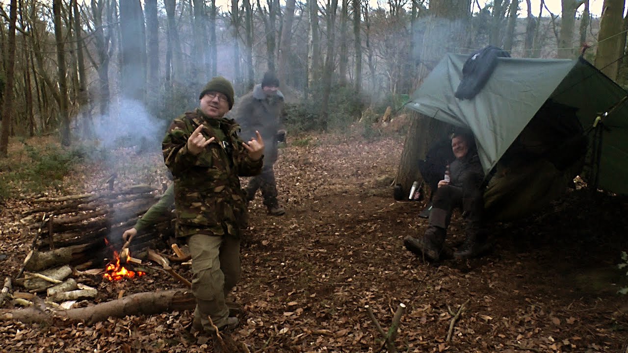 Woodland Camping At Northern Wilderness Bushcraft - YouTube