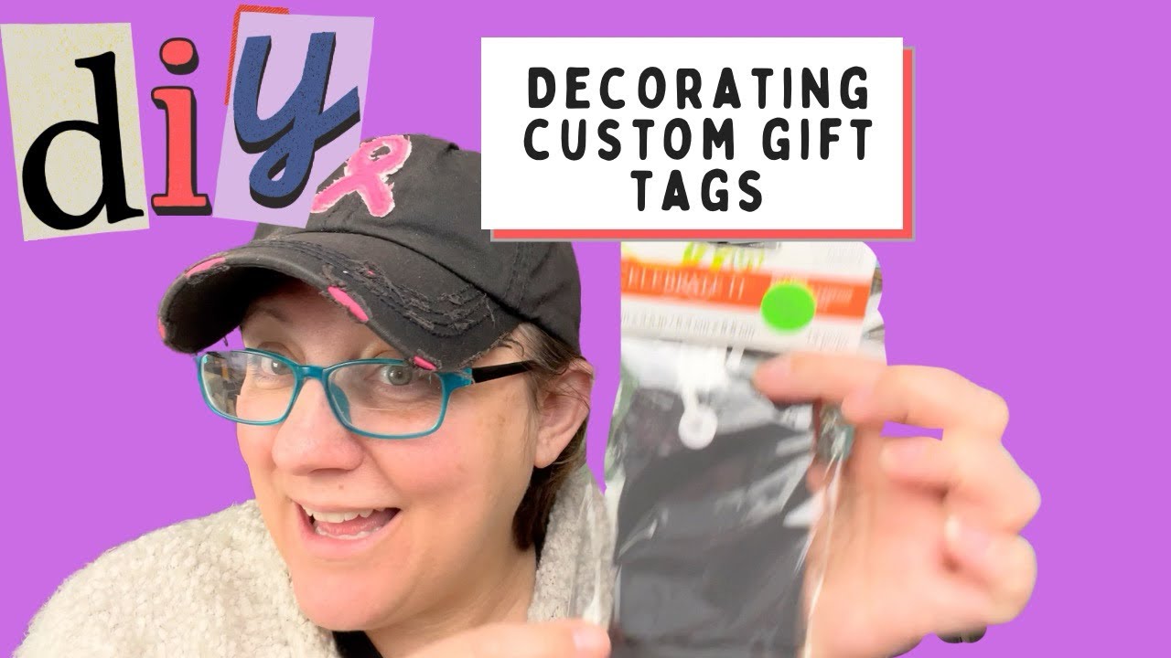 Decorating custom gift tags - YouTube