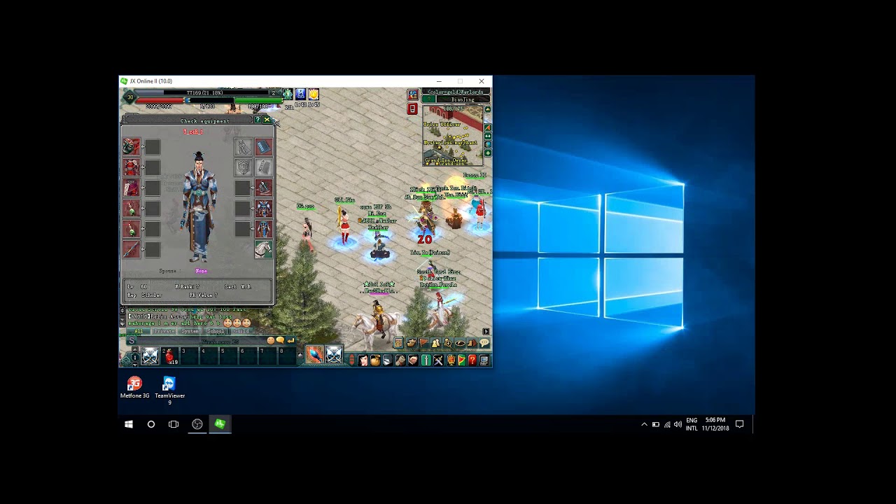 Play game jx2online (ដេីរកូរគេ) - YouTube