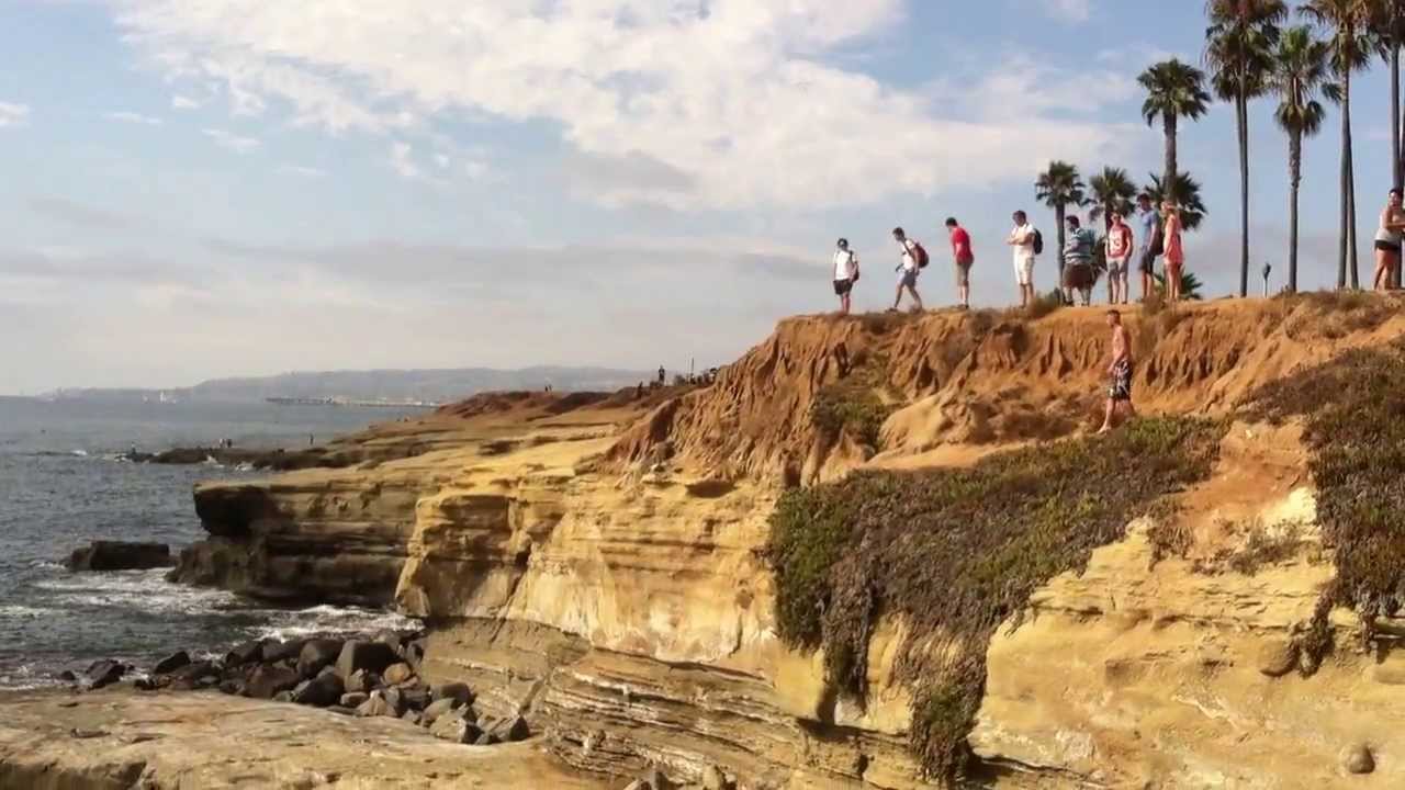 Cliff Diving at Sunset cliffs in San Diego 2 - YouTube