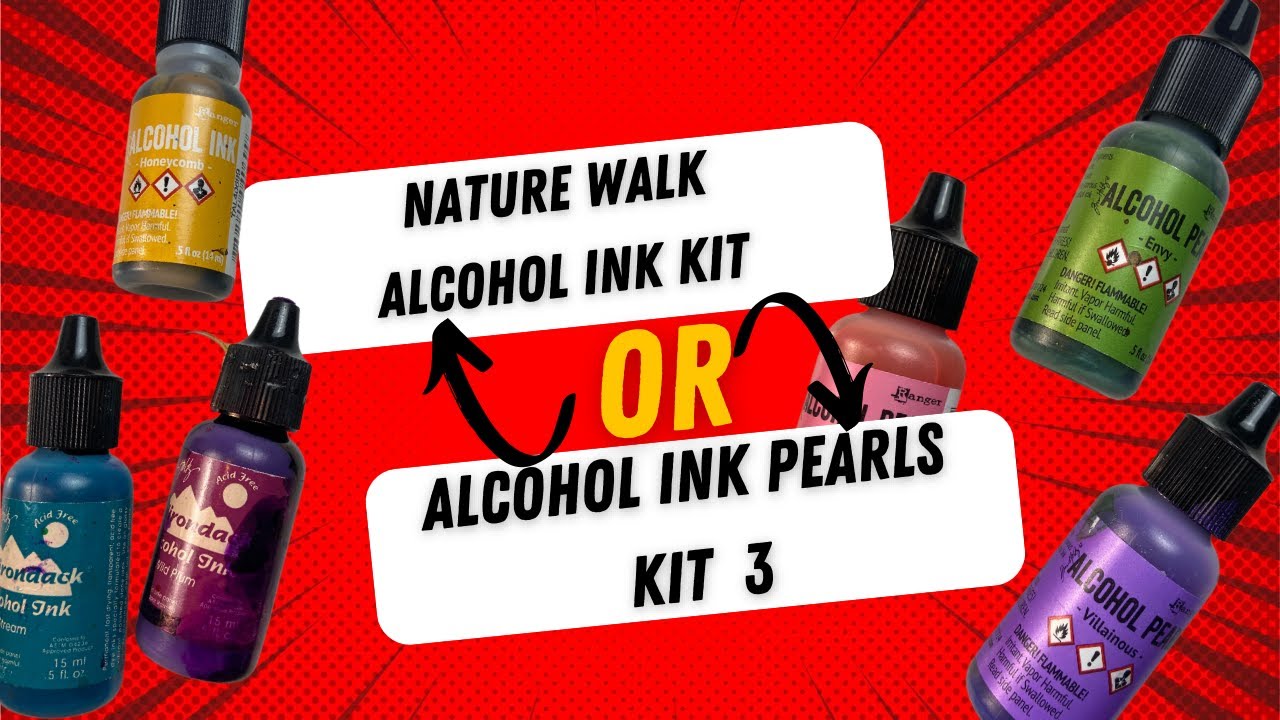 Nature Walk Alcohol Ink Set or Alcohol Ink Pearls Kit 3 Review - YouTube