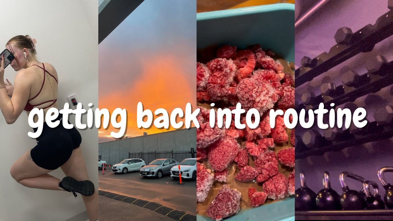 Getting Back Into Routine | gym routine, meal prep, running 5km, rest days - YouTube