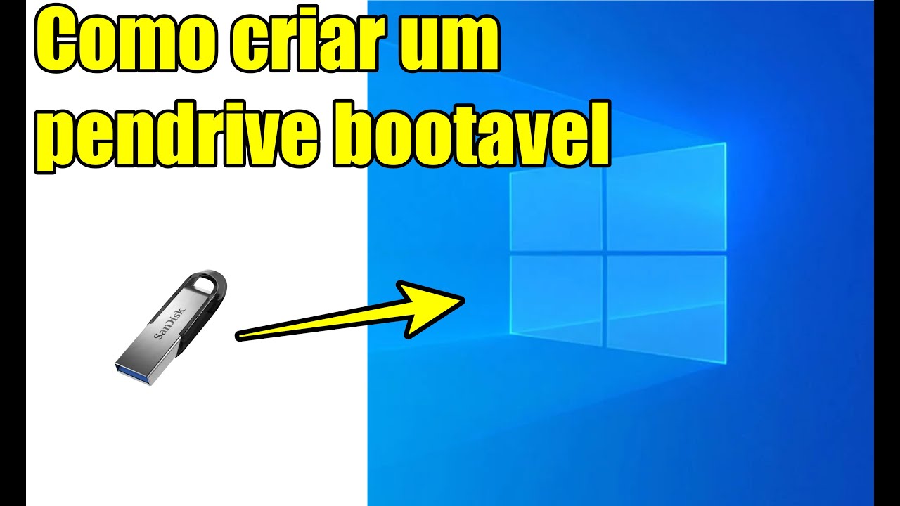 Como criar um pendrive bootavel do Windows 10 (Atualizado 2024) - YouTube