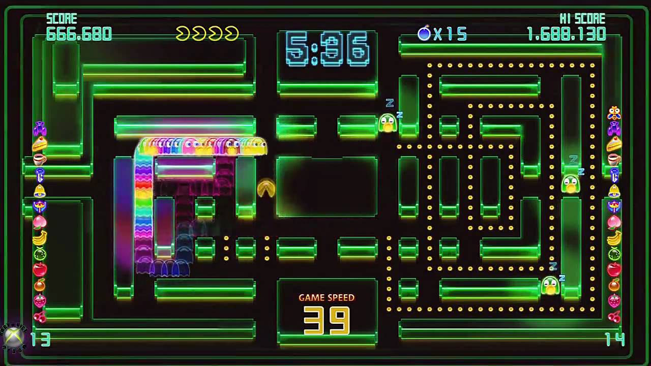 Pac Man CE DX - Spiral Score Attack - YouTube