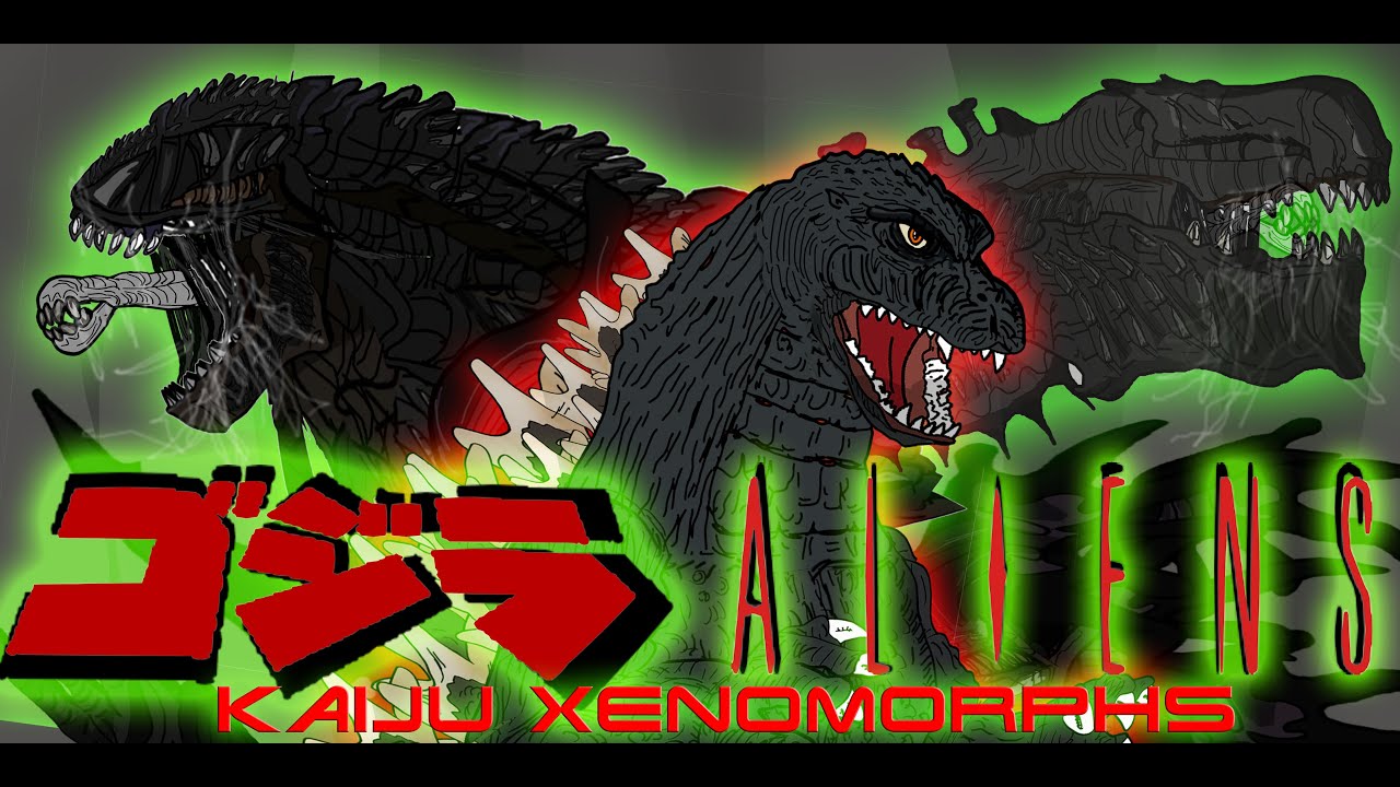GODZILLA VS ALIENS KAIJU XENOMORPHS KAIJU MOMENTS - YouTube