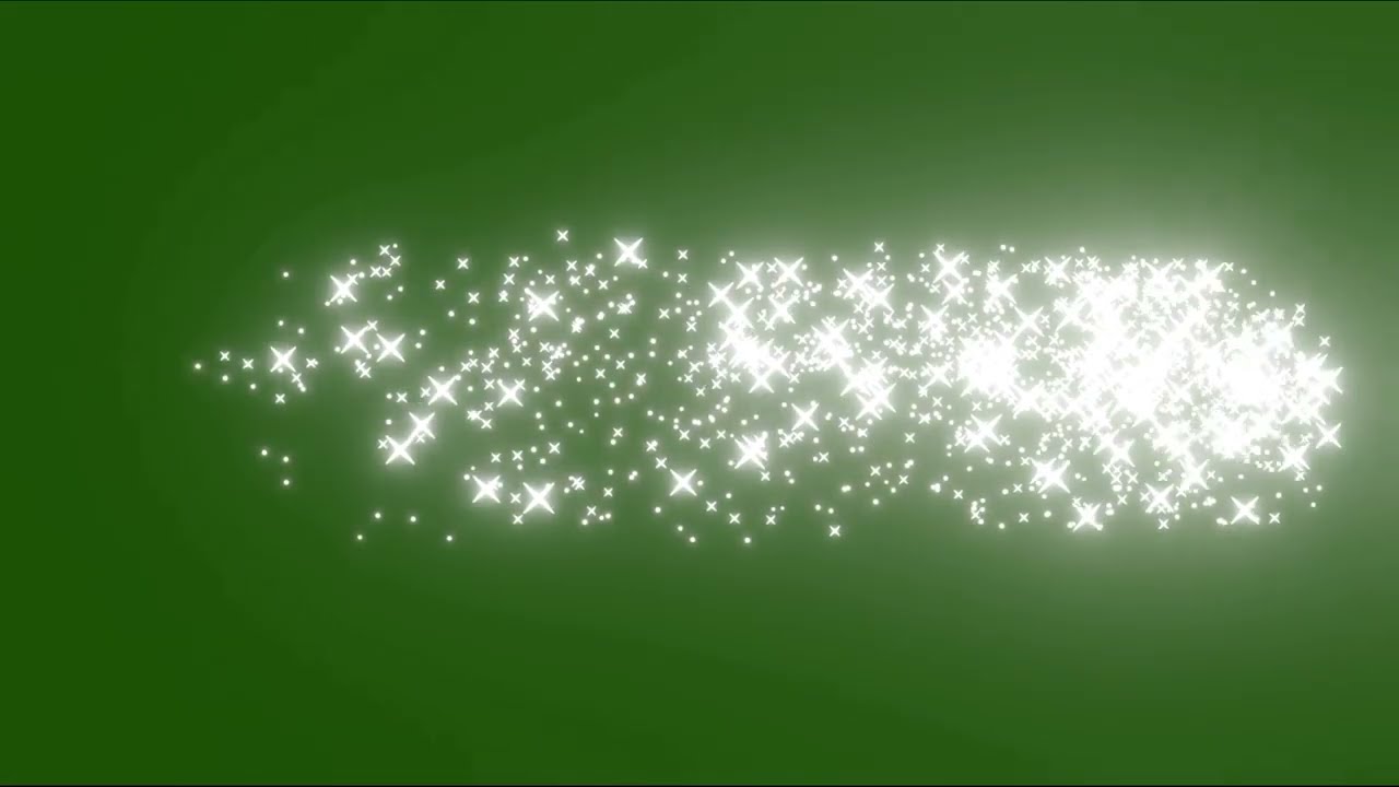 Stardust effect greenscreen || Star particles greenscreen - YouTube
