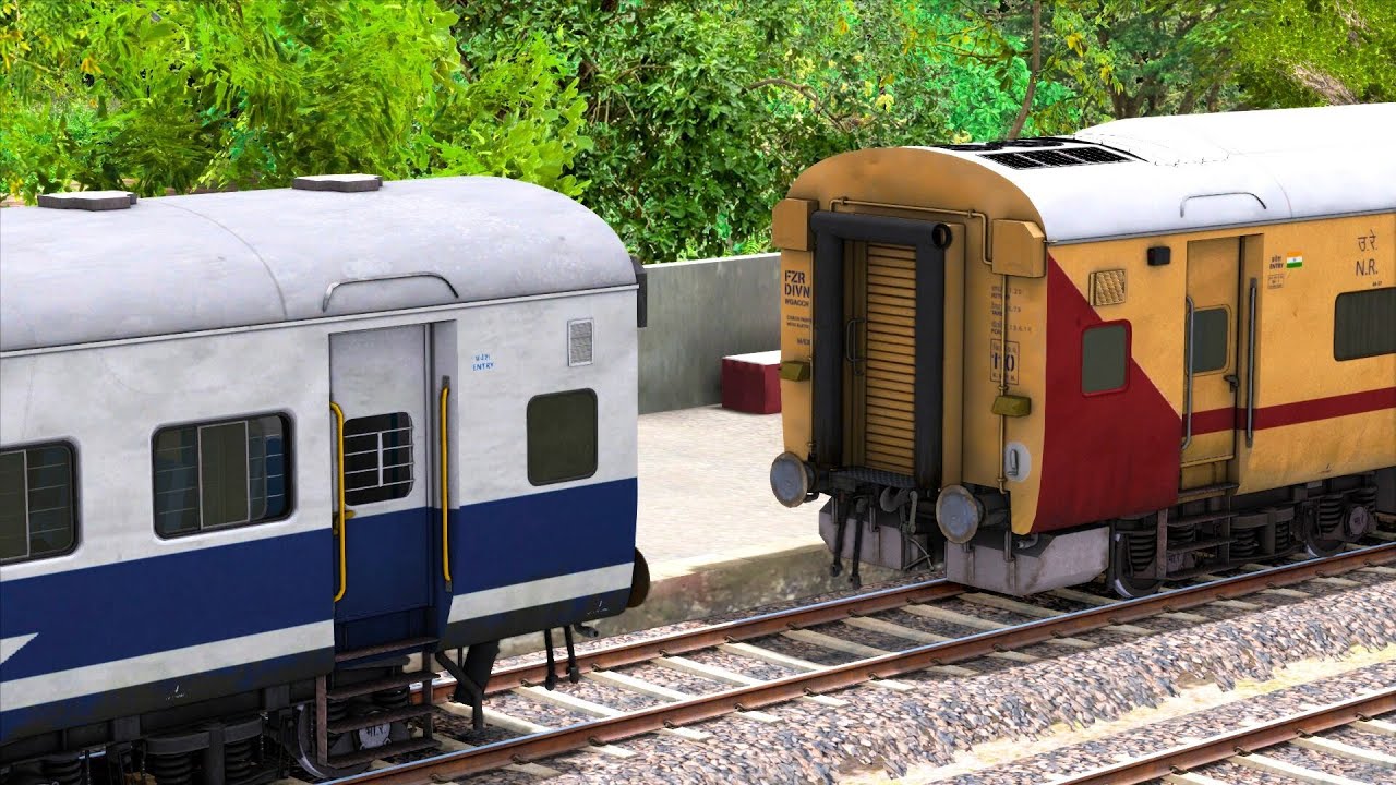 ICF JAN SHATABDI Coupling UTKRISHT Coach | BUMPY RAILROAD | Train ...