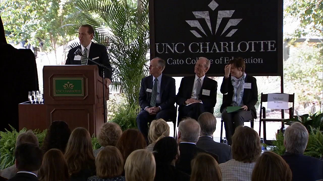 UNC Charlotte Cato College of Education Dedication - YouTube