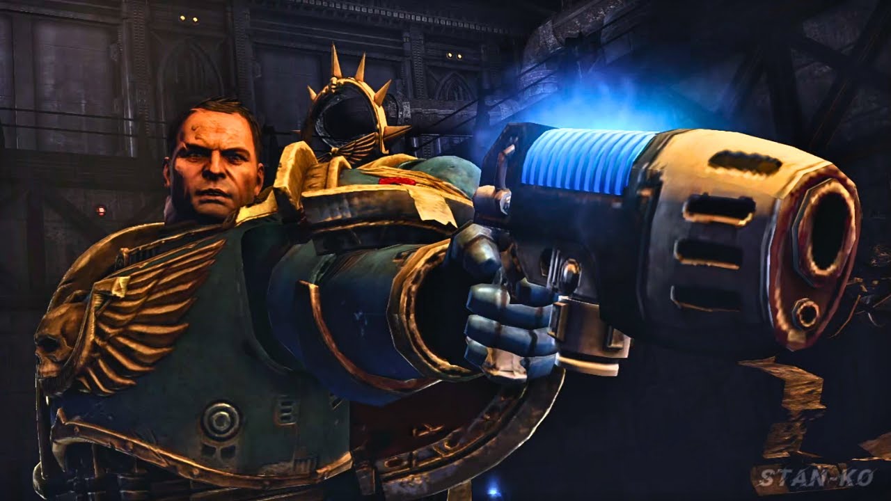 Captain Titus Slays Warboss Grimskull - Warhammer 40K - YouTube