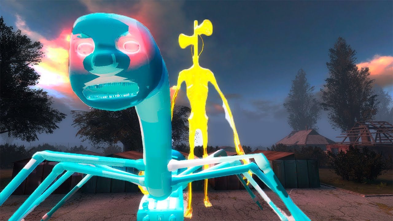 DIAMOND SCARY THOMAS and GOLD SIREN HEAD in Garry's Mod - YouTube