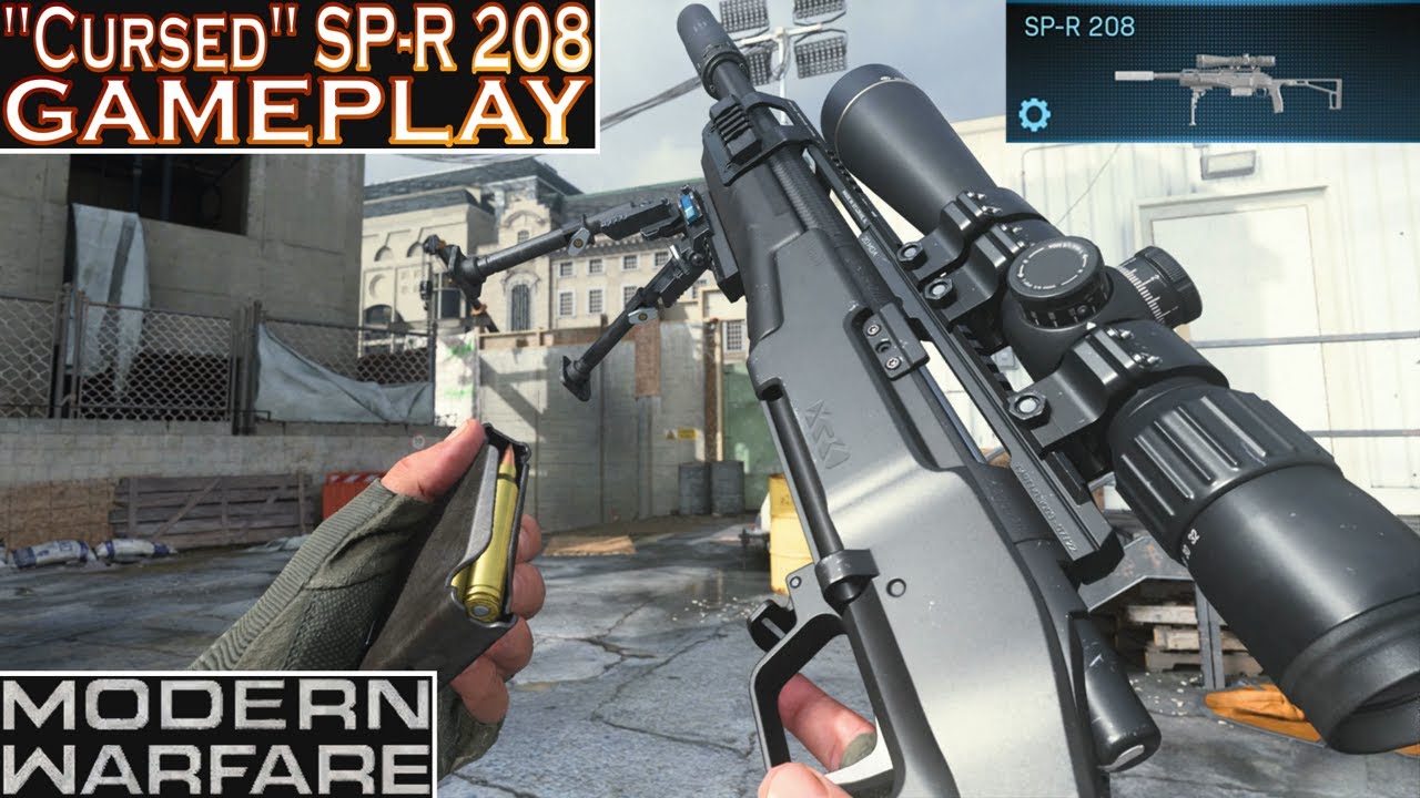 Modern Warfare "Cursed Guns" on SP-R 208 Gameplay - YouTube