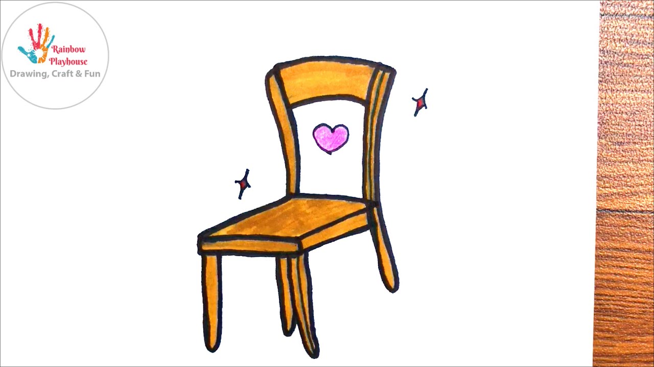 How to draw a Chair Step by Step |How to draw a chair SIMPLE & EASY ...