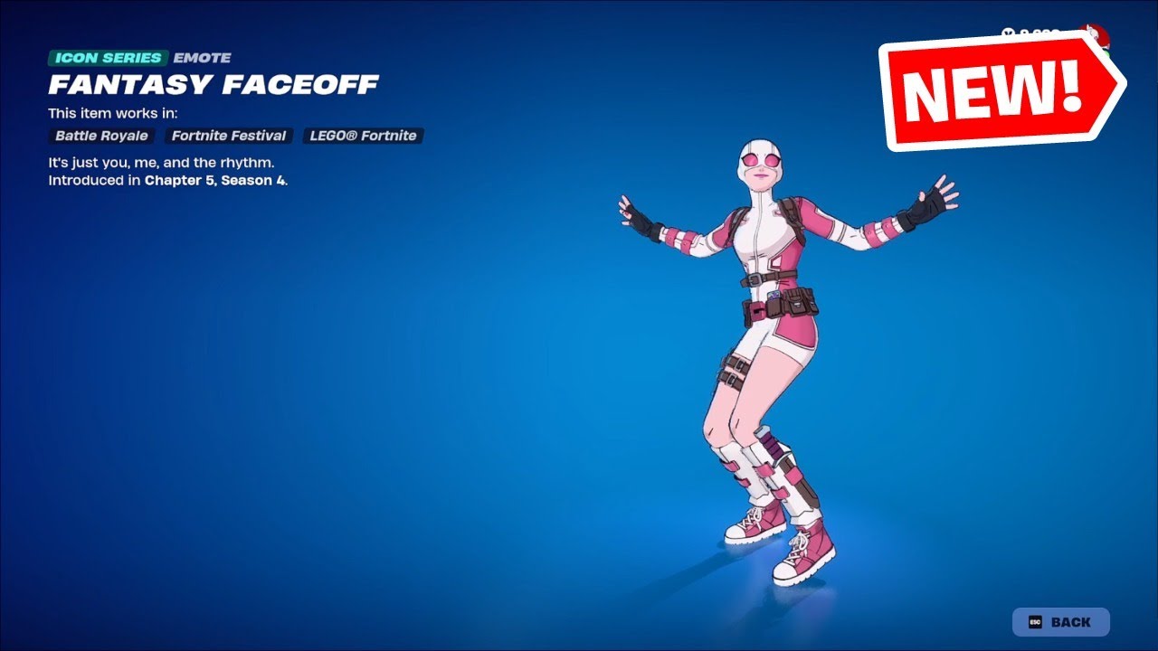 Fortnite NEW Fantasy Faceoff Emote (Icon Series) in Fortnite Item Shop ...