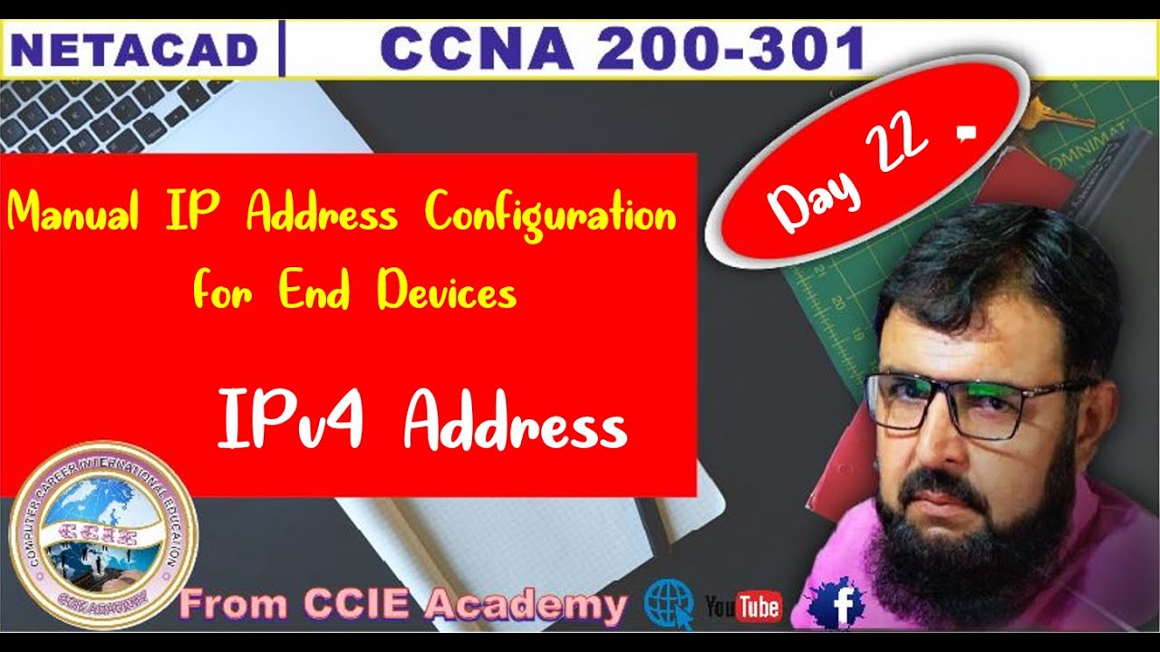 Manual IP Address Configuration for End Devices | IPv4 Addresses - YouTube