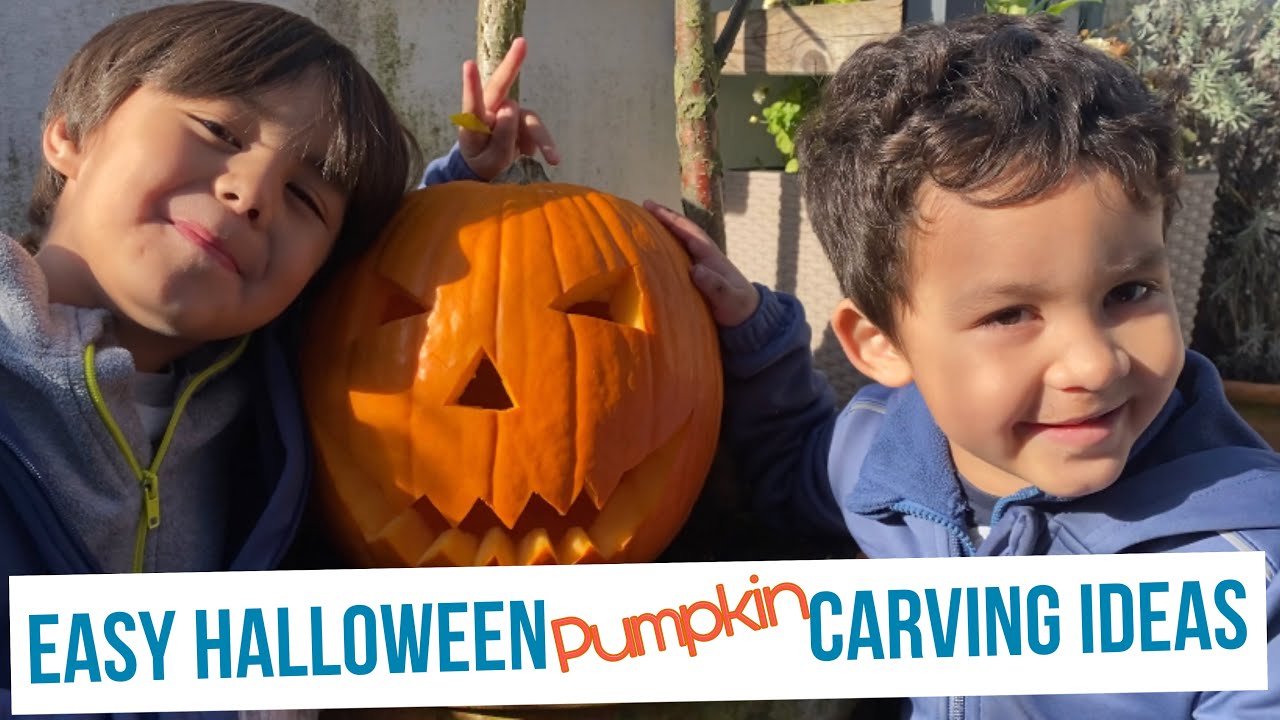 Easy Halloween Pumpkin Carving Ideas for Beginners || Our first ...