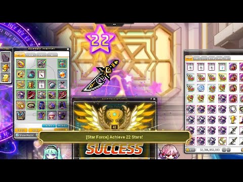 [MapleStory] 40b meso star forcing Shining Star Force (SSF) - YouTube