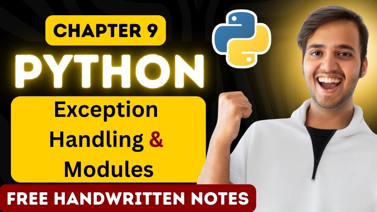 Chapter 9 Exception Handling And Modules In Python Full Python 8221