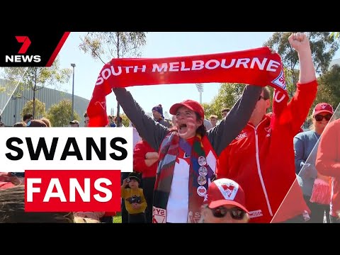 Loyal and loud Swans supporters lined the streets and filled the MCG ...