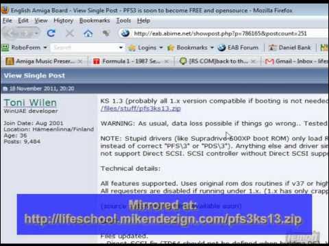 WinUAE Installation Guide - 2/12 - Hardfiles: PFS3 (020 and WB1.3 versions) - by LemonAmiga.com ...