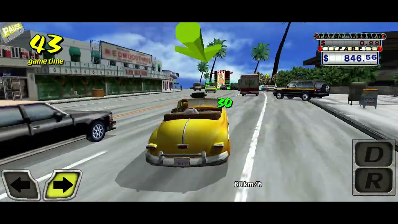 Crazy Taxi Classic Playing Arcade The Arcade Rules By E License And ...