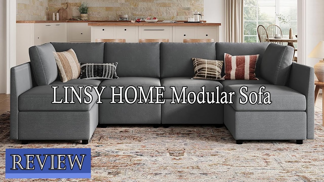 LINSY HOME Modular Sofa Review - Sectional Couch U Shaped Sofa with ...