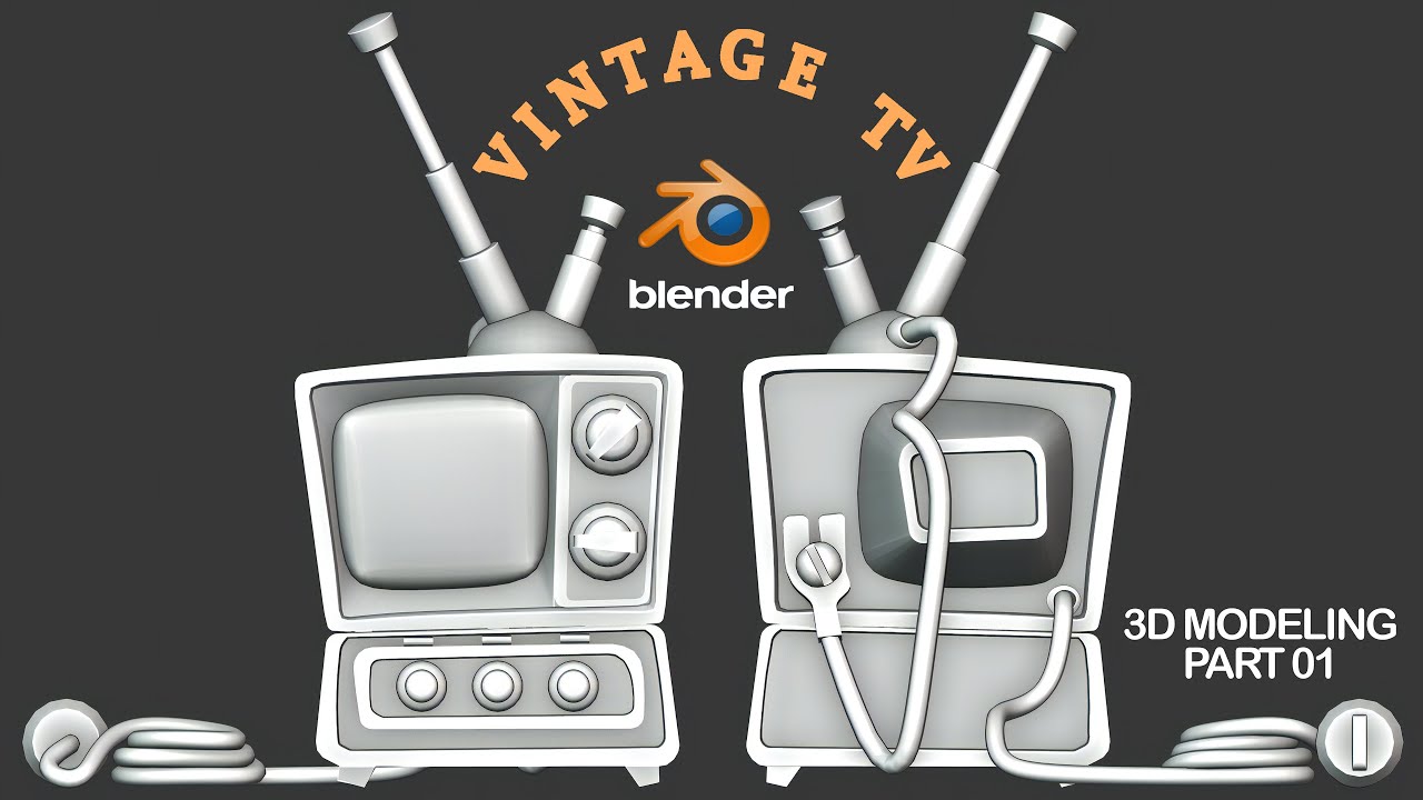 Blender 70's Vintage TV 3d modeling Part 01 | Blender Modeling ...