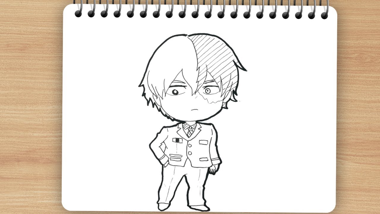 How to Draw Chibi Shoto Todoroki – Easy and Adorable! #myheroacademia ...