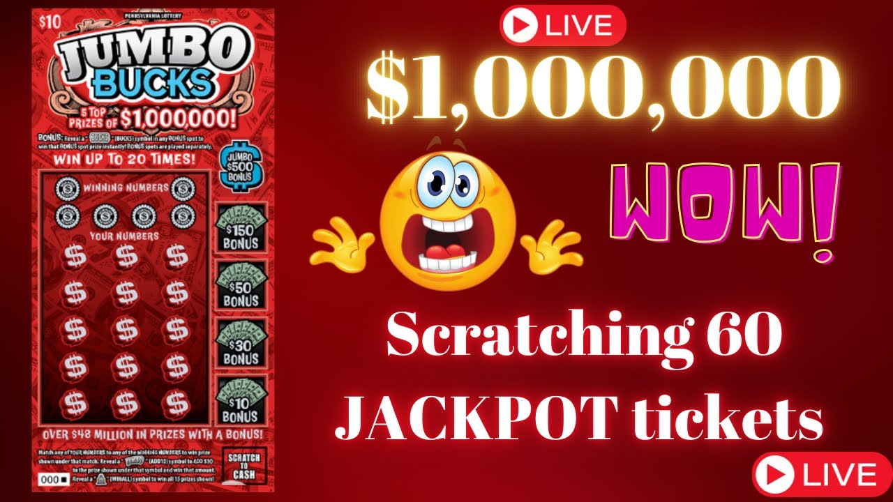 60 JACKPOT 🎰 SCRATCH OFF TICKETS in Pennsylvania. - YouTube