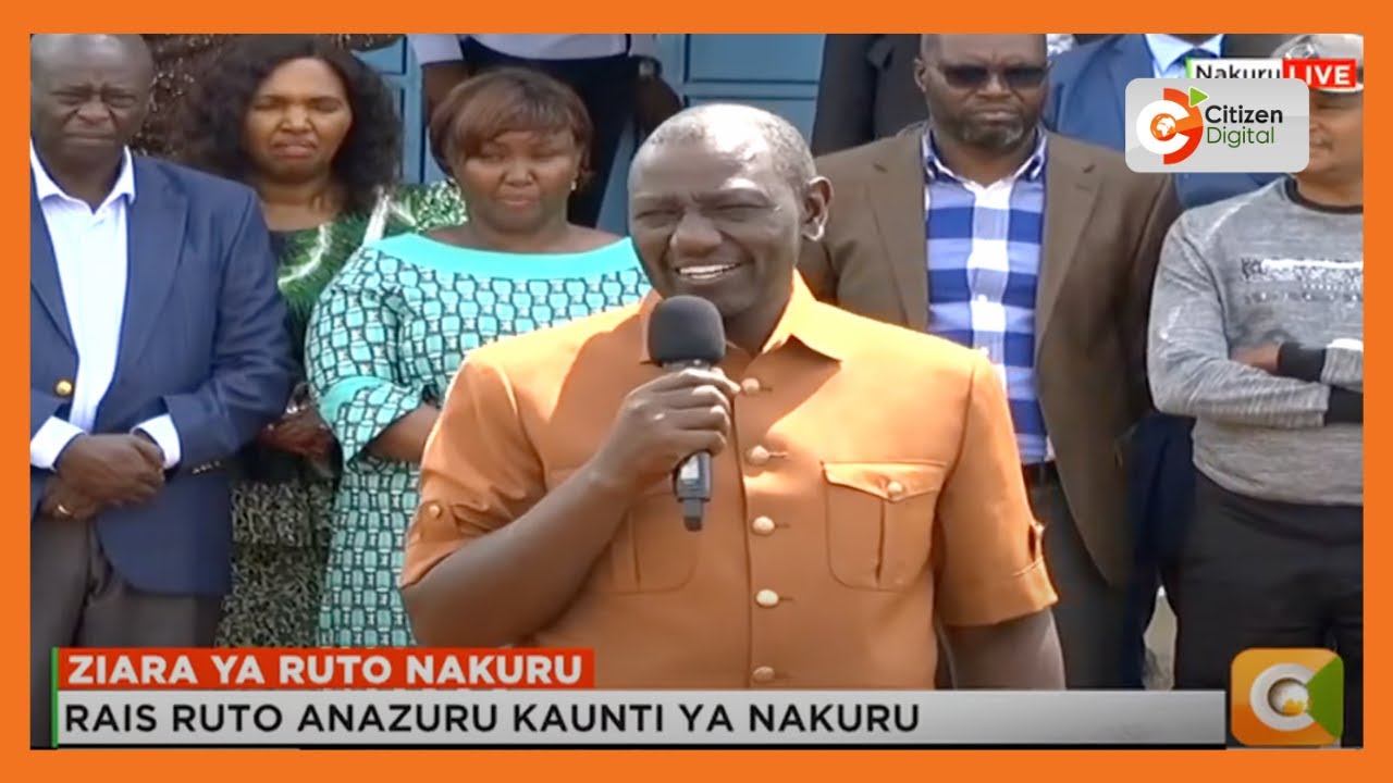 Rais Ruto akagua miradi ya maendeleo katika kaunti ya Nakuru - YouTube