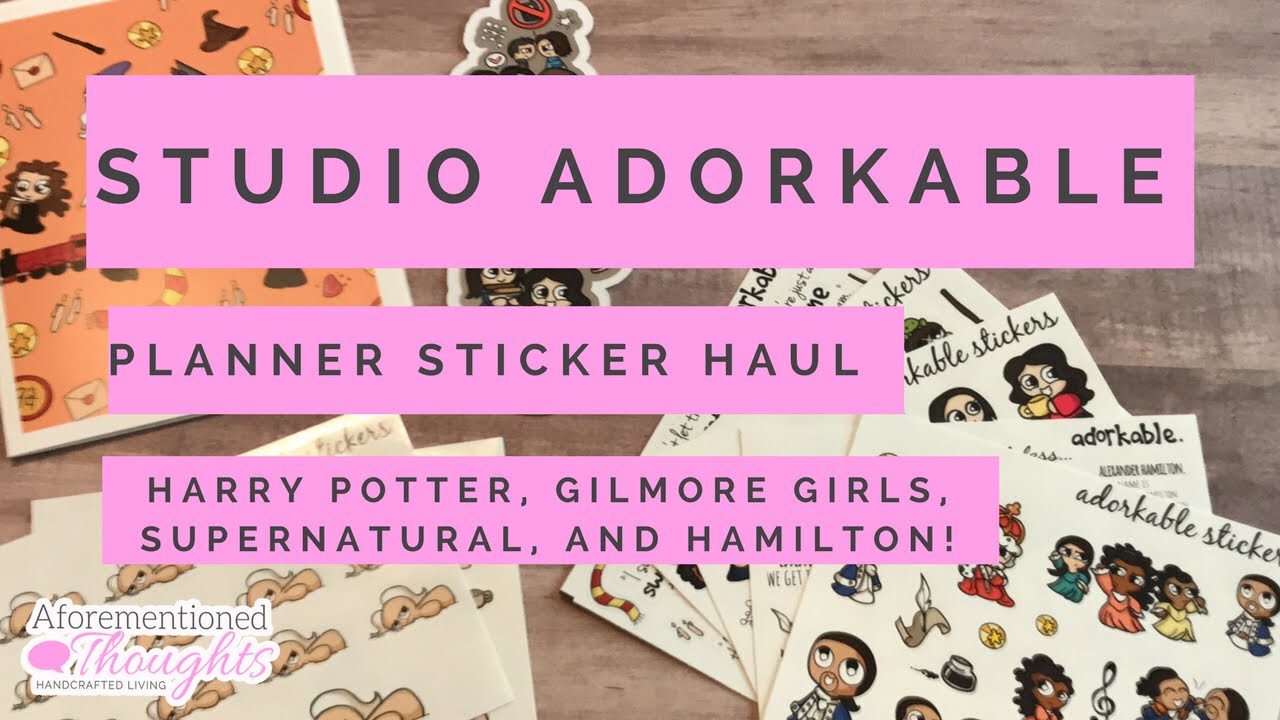 Studio Adorkable Planner Sticker Haul - Harry Potter, Gilmore Girls ...