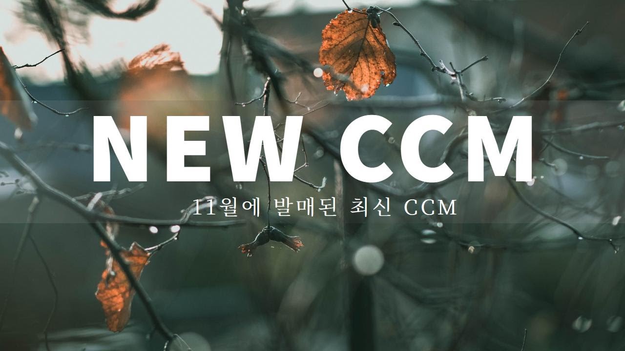 찬양모음 Brand New Ccm 11월에 발매된 최신 Ccm 추천 모음 Youtube