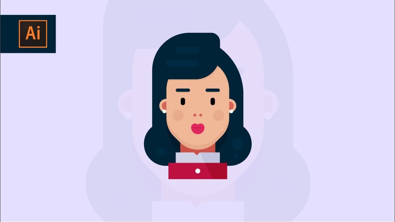 How to create a flat Character Illustration in Adobe Illustrator I ...