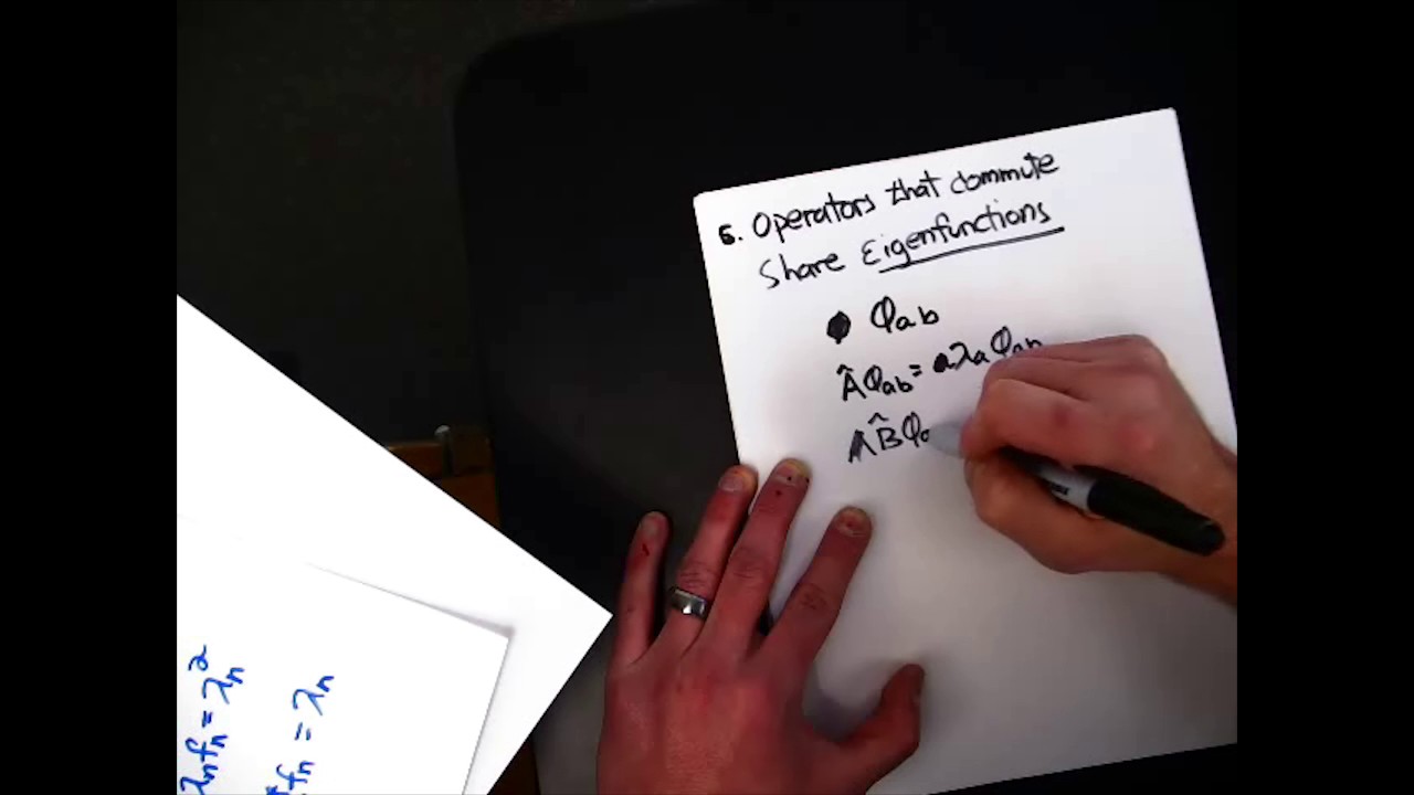 Operators that Commute can Share Eigenfunctions - YouTube