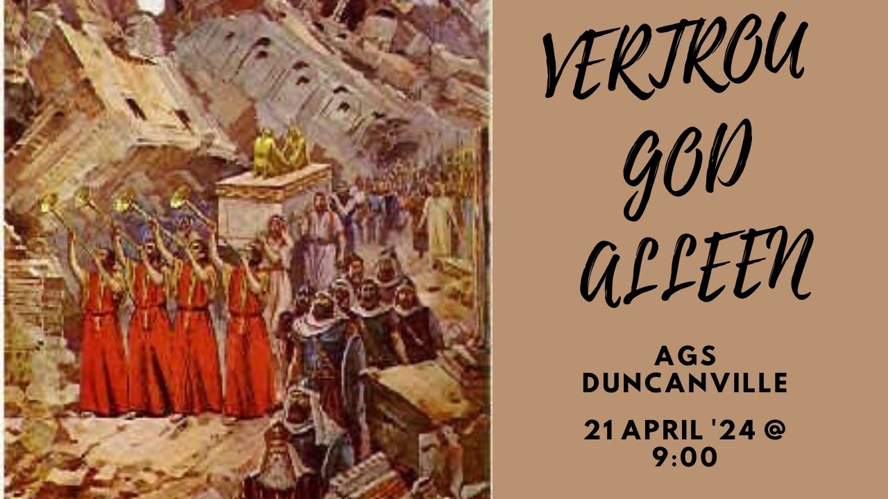 Vertrou God Alleen. Past. Eben Spannenberg. 21 April 2024 - YouTube