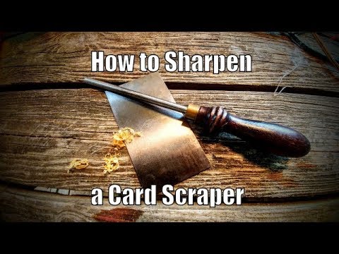 How to Sharpen a Card Scraper - YouTube