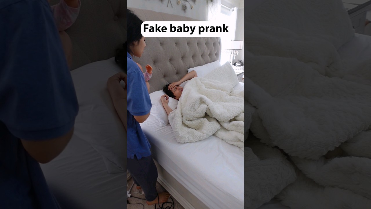 FAKE BABY PRANK ON HUBBY 🤣 #jokes #funnyvideos #funnyshorts #prank #lol ...