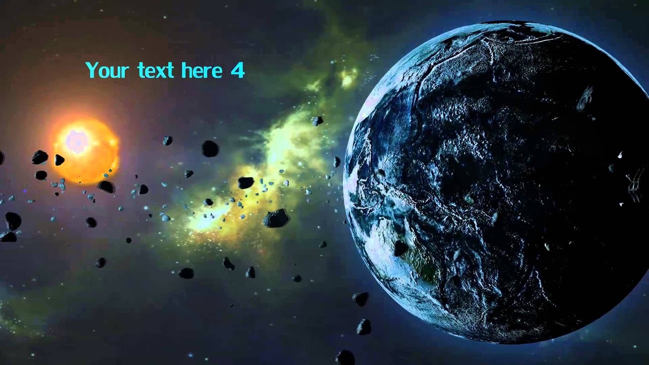 Universe 3D template after effects - YouTube