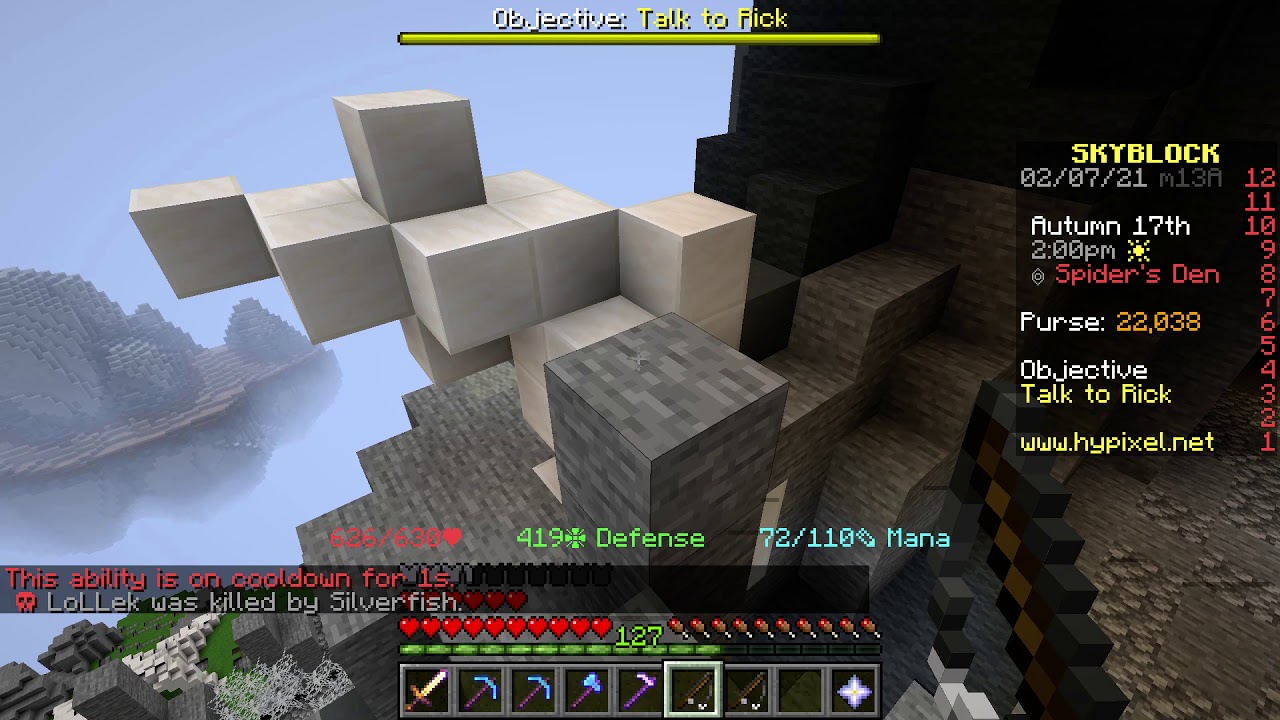 How to get on top of spiders den - YouTube