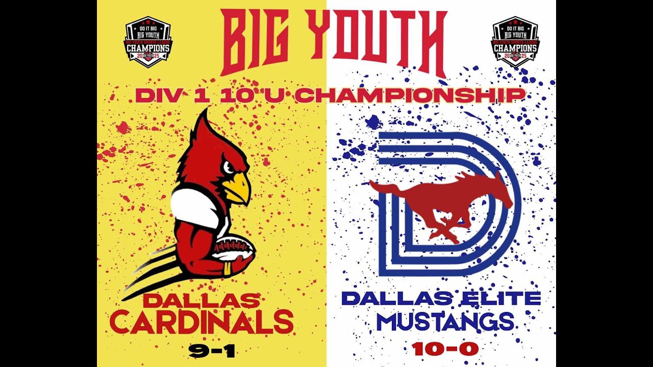 DALLAS ELITE MUSTANGS vs DALLAS CARDINALS 10u BYSL CHAMPIONSHIP - YouTube