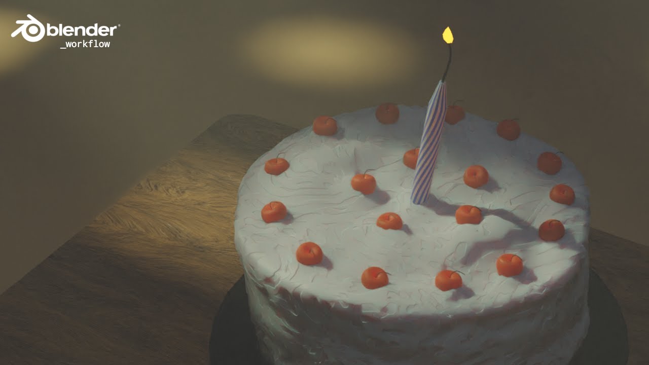 A Birthday Cake :D | Blender Workflow - YouTube