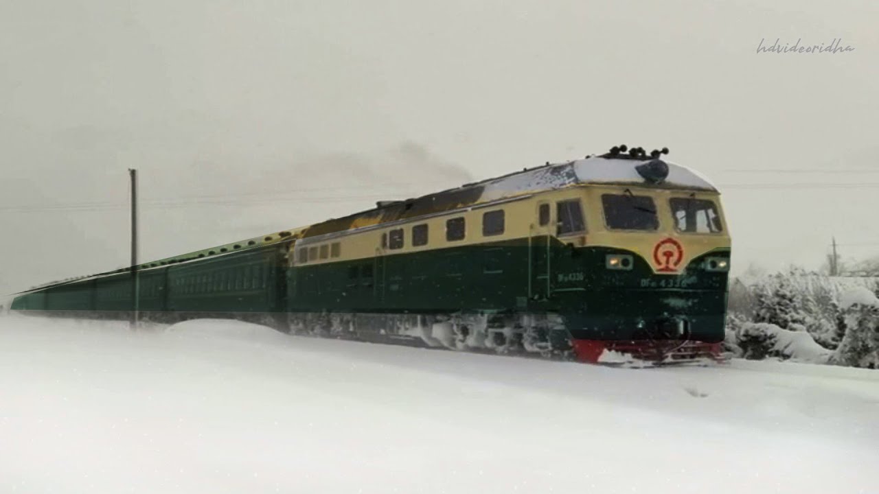 amazing china Train Ride Through Icy Landscapes - YouTube