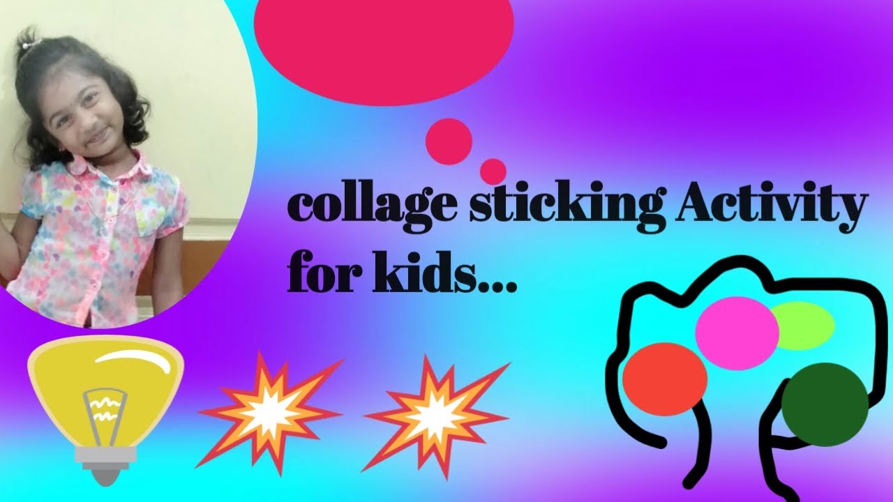 A fun learning activity for kids - collage sticking activity - YouTube
