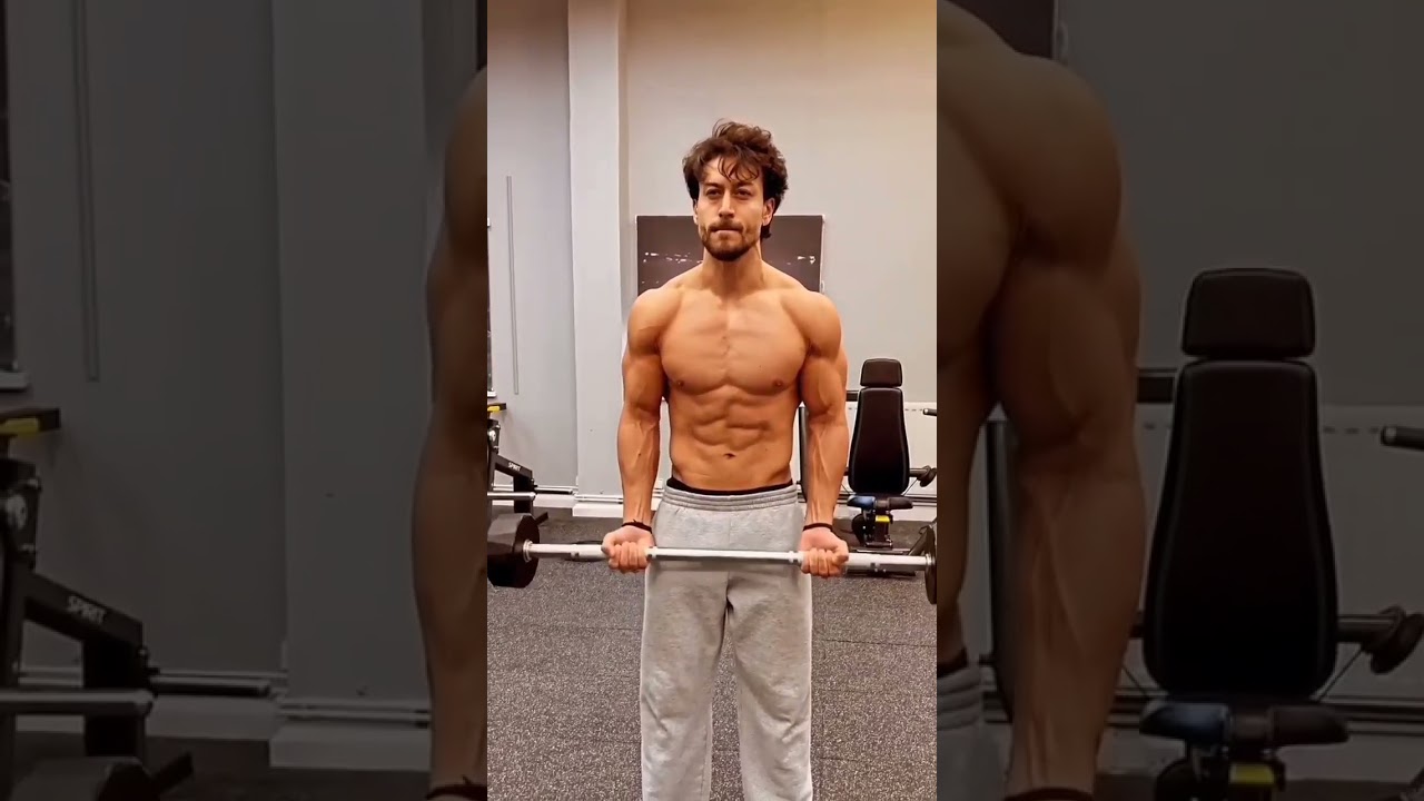 tiger shroff Biceps workout at gym!! 🔥💪💯gym body fitness video!! gym ...