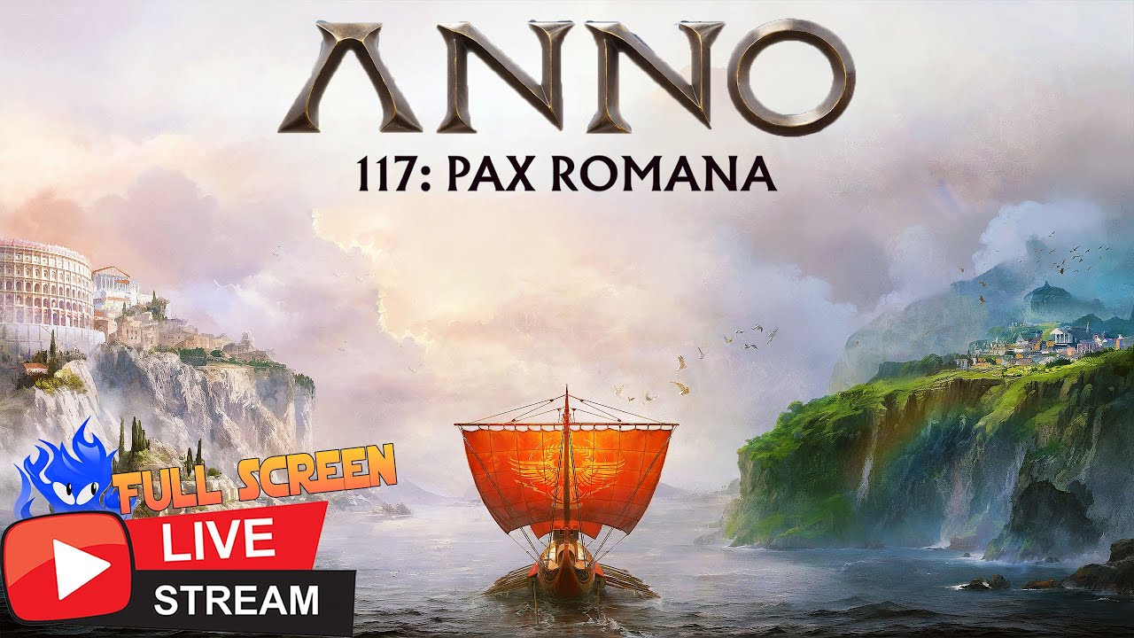 LIVE 🔴 - Anno 117 Pax Romana 🔥 3 Players CO-OP - ROME's Golden Age is ...