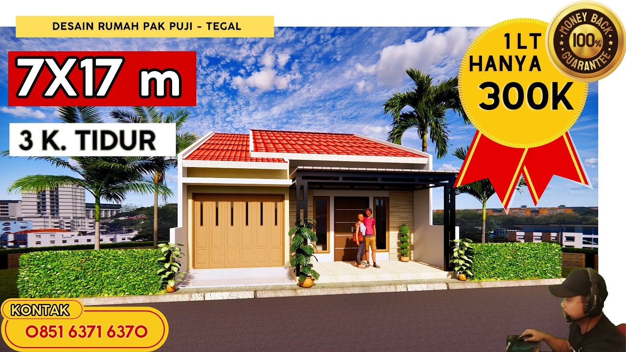 Desain Rumah Minimalis 7x17 M (1 Lantai). Request dari Pak Puji di ...