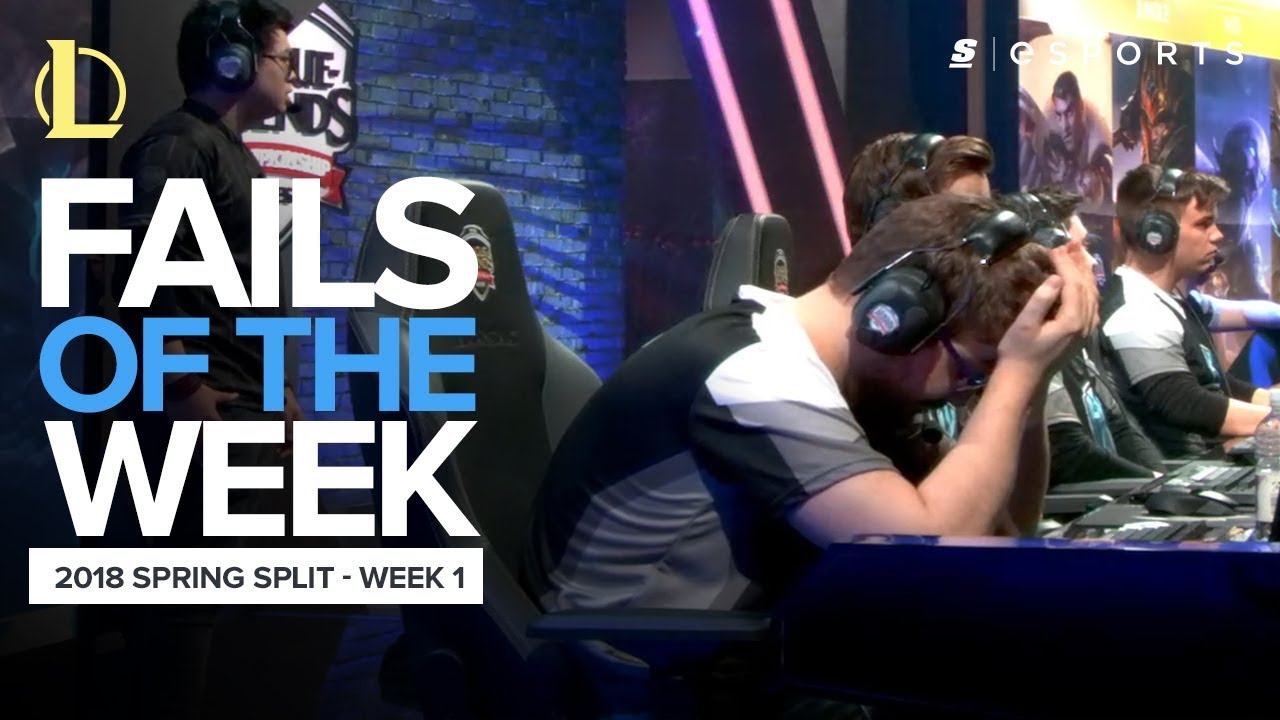 Best LoL Fails from Week 1 of the 2018 Spring Split (LoL) - YouTube