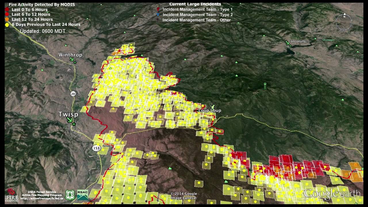 Fly Through of Carlton Complex Fire Data Updated 7-20-2014 - YouTube